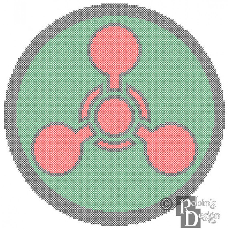 Chemical Hazard Symbol Cross Stitch Pattern PDF