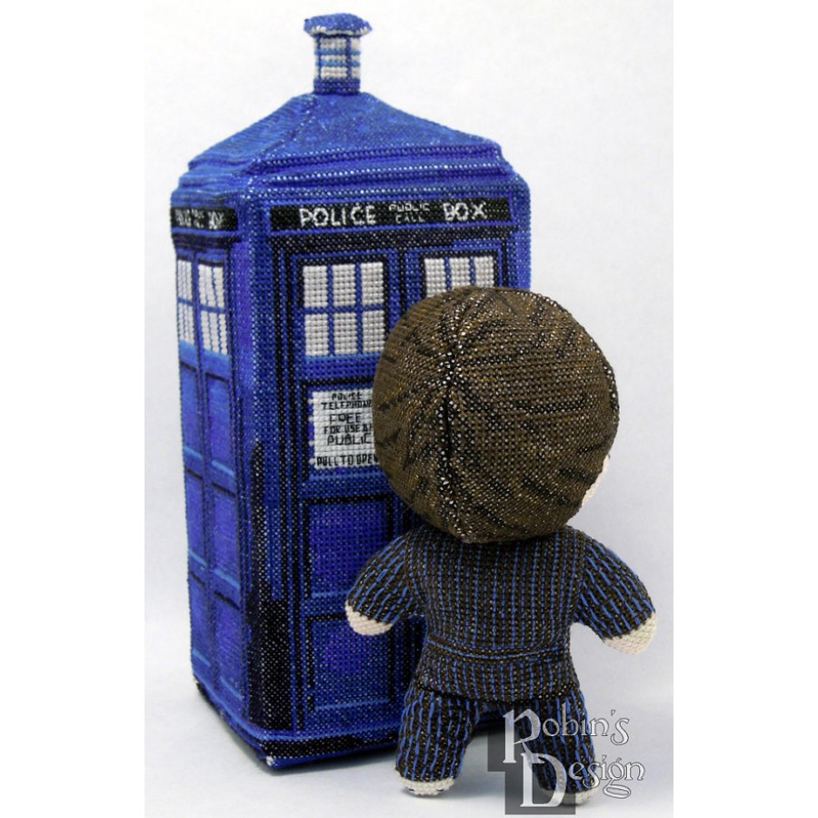 The Tenth Doctor Doll 3D Cross Stitch Sewing Pattern PDF